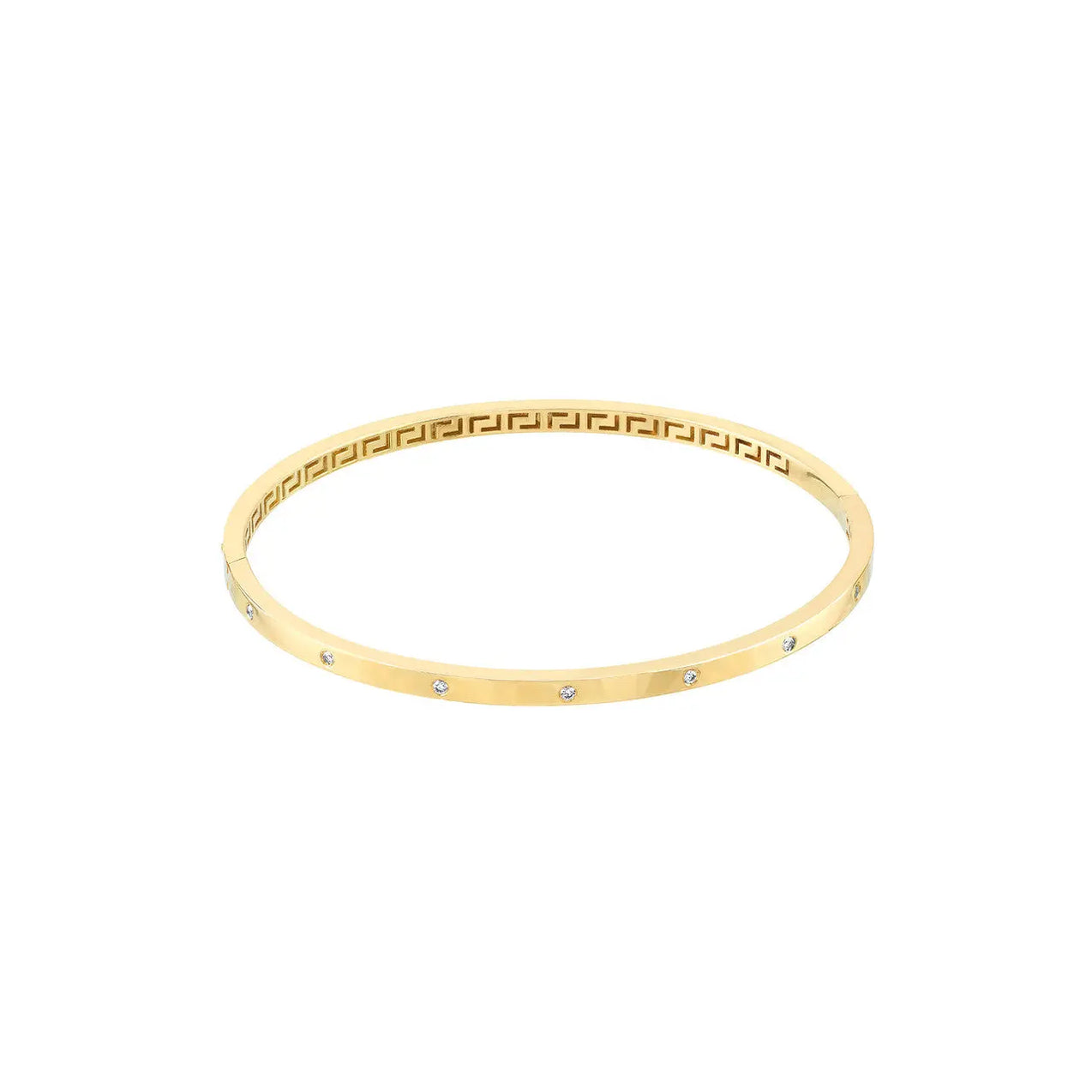 Flat Edge Diamond Bangle Bracelet– King Jewelers