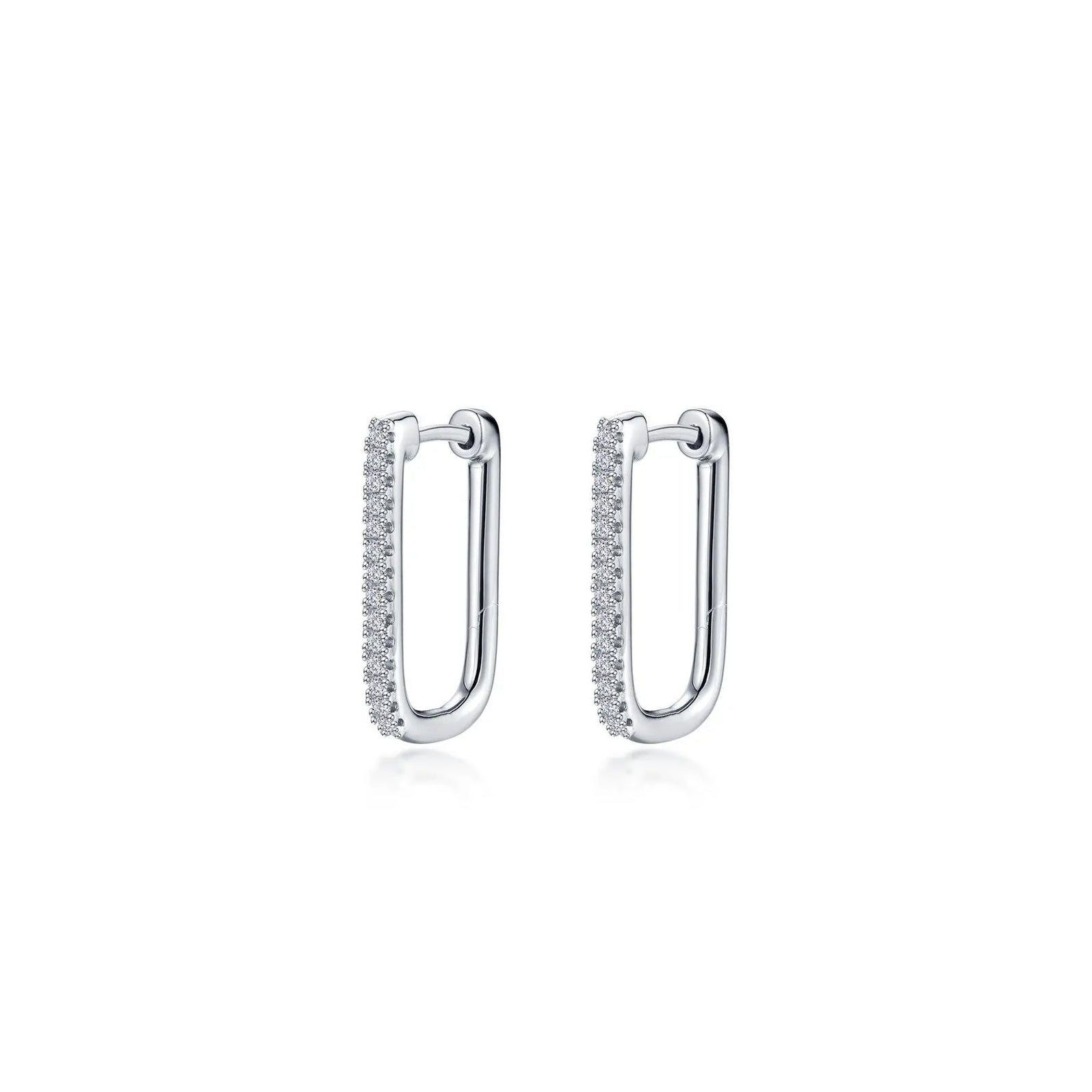Medium Rectangle Hoop Earrings– King Jewelers