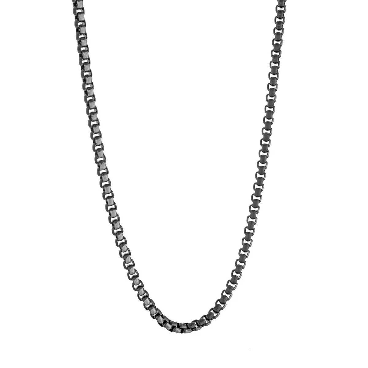Stainless Steel Round Box Chain– King Jewelers